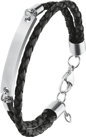 s.Oliver Identarmband Edelstahl Herren Armschmuck, 20+2 cm, Silber, Kommt in Schmuck Geschenk Box, 2020903