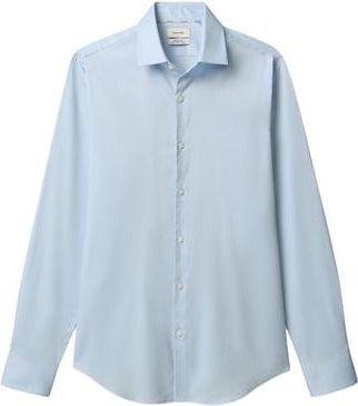 Calvin Klein Chemise droite en coton m&eacute;lang&eacute;