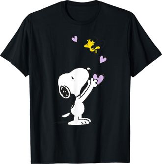 Peanuts Snoopy Mein Herz ist bei Dir lila T-Shirt