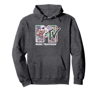 Giesswein Music Television Collage Fill Logo Pullover Hoodie