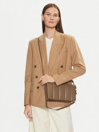 Calvin Klein Handtasche Calvin Klein Line Quilt Shoulder Bag K60K612787 Braun