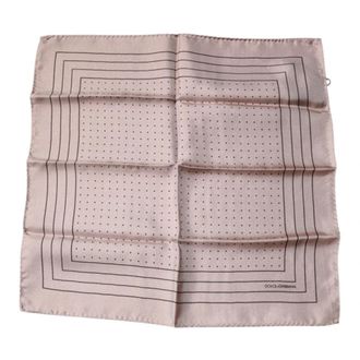 Dolce & Gabbana Homme, Accessoires, Rose, Taille: ONE Size Foulard de poche carr&eacute; &agrave; pois