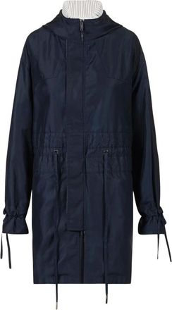 Iceberg Femme, Manteaux, Bleu, Taille: 34 FR Nylon Sports Short Jacket with Hood