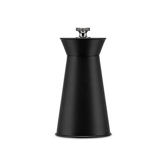 Alessi Ajm09 B P&eacute;p&eacute; Le Moko Moulin &agrave; Poivre en Pa avec Pommeau de R&eacute;glage en Acier Inoxydable 18/10, Noir