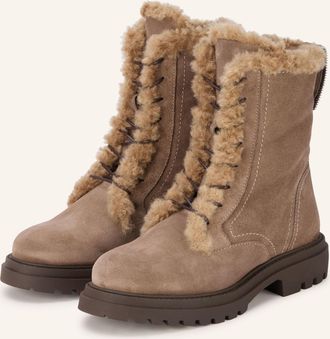 Bibi Lou Bibi Lou Schn&uuml;rboots beige