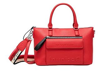 Desigual PU Hand Bag, Handbag Femme, Rouge, Taille Unique