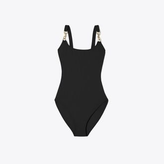 Tory Burch Damen Clip Tank Badeanzug