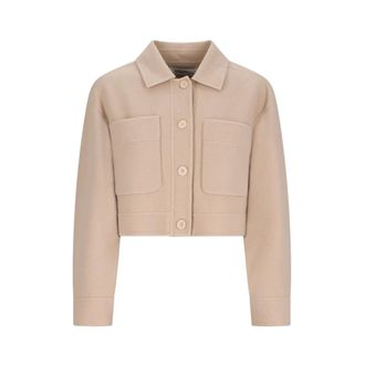 Max Mara Femme, Vestes, Beige, Taille: 34 FR Mxmpoggio Blazer
