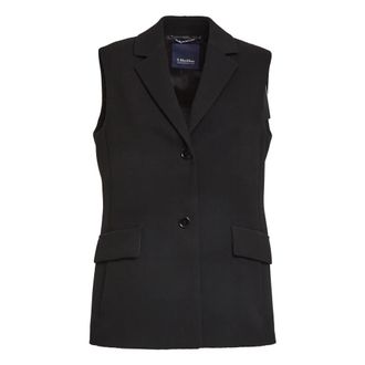 Max Mara Gerade geschnittene Cady-Weste - - Jackets - Damen - Schwarzk - S