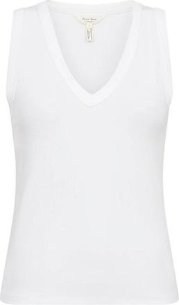 Part Two Femme, Tops, Blanc, Taille: 42 FR D&eacute;bardeur c&ocirc;tel&eacute; avec col en V