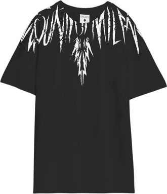 Marcelo Burlon Homme, Tops, Noir, Taille: S Jersey T-Shirt