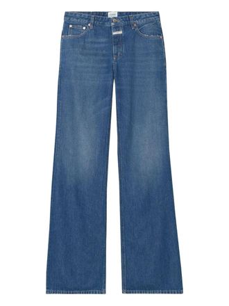 Closed Gillan Wide-Leg-Jeans mit Knopfverschluss - Blau