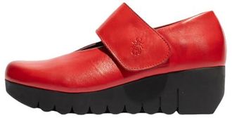 FLY London Femme VARI188FLY Uniform Dress Shoe, Rouge, 40 EU