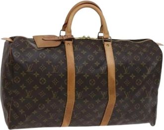 Louis Vuitton unisex, Pre-owned, Brun, Taille: ONE Size Sac de week-end vintage en toile Pre-owned