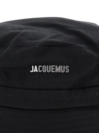 Jacquemus Mens Bucket Hat Le Bob Gadjo Black Cotton