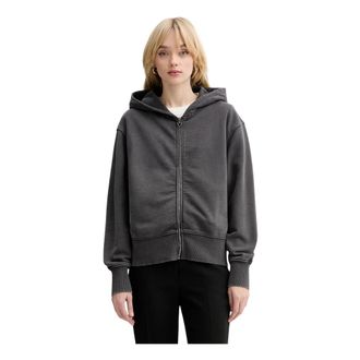 Guess Zip-through Hoodie - - Sweatshirts & Hoodies - Damen - Grau - XL