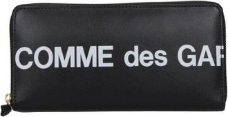 Comme Des Gar&ccedil;ons Logo Zip Around Wallet - - Accessories - Herren - Schwarzk - ONE SIZE