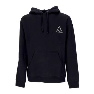 HUF Schwarzer Hoodie mit K&auml;ngurutasche - - Sweatshirts & Hoodies - Herren - Schwarzk - XL