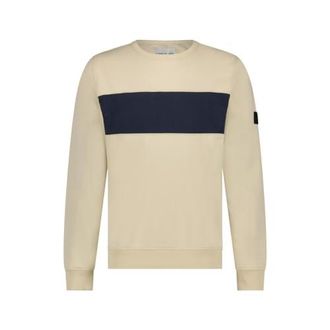 Cerruti Sweat-Shirt col Rond avec Bande Monta - M Beige
