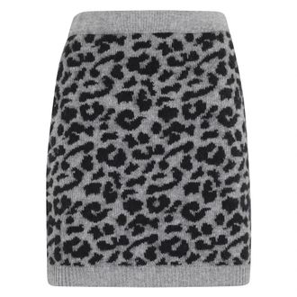 Federica Tosi Gepunkteter Strick Minirock - - Skirts - Damen - Grau - S