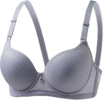 Generic Sous-v&ecirc;tements pour femmes rouges et plus hauts - sans armature, coton b&eacute;b&eacute; fin, sous-v&ecirc;tements confortables et respirants bustiers pour femmes, gris,