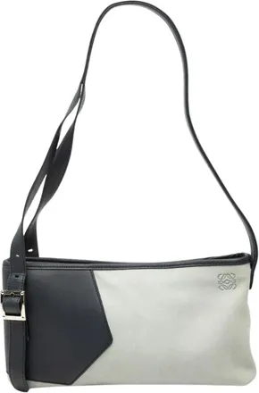 Loewe Sac bandouli&egrave;re structur&eacute; Pre-owned - Femme - Pre-owned - Gris - Taille: ONE Size