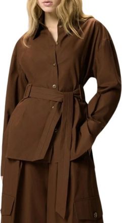 Pinko Pinko, Femme, Vestes, Brun, Taille: 38 FR Light Jacket