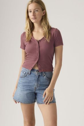 Levi's Cinch Mid Thigh Shorts - Femme - Bleu / Lift Up - 23