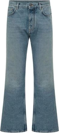 Off-white Homme, Jeans, Bleu, Taille: W33 Half Arrow Slim Relaxed Jeans