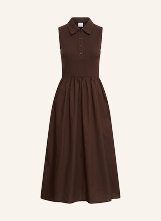 Ichi Polokleid Ihmonna Im Materialmix braun
