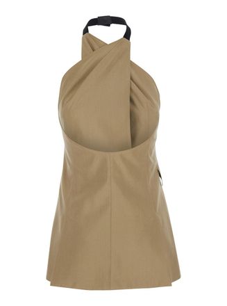 Max Mara Womens Dress Wool-Silk Beige Virgin Wool Blazers Jacket