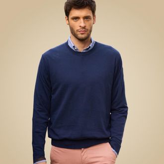 Bexley Clindmir - Pull homme bleu marine denim