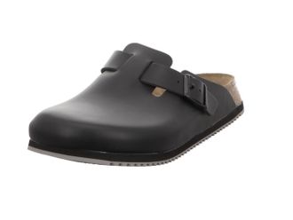 Birkenstock Boston SL (Superlauf) geschlossener Lederschuh mit normalem Fußbett aus Kork und Verloursleder und Rutschfester Gummi-Eva-Sohle - Modell 60194 - Farbe