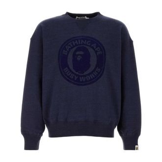 A Bathing Ape A Bathing Ape, Homme, Sweatshirts et sweats &agrave; capuche, Bleu, Taille: L Oversize SweaT-shirt