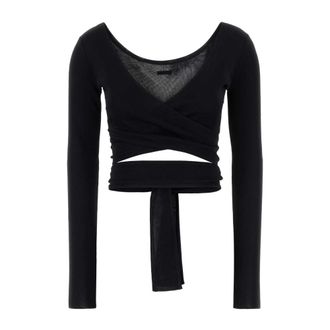 Ferragamo Viskose-Cardigan - - Tops - Damen - Schwarzk - S