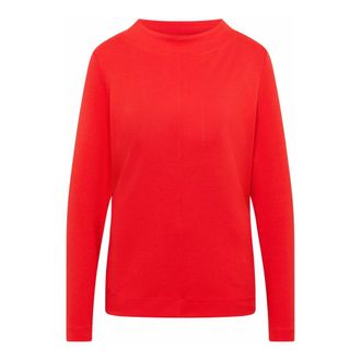 Cecil Rundhals-Shirt - - Knitwear - Damen - Rot - L