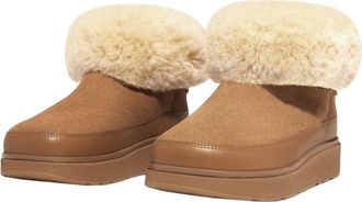 FitFlop Fit Flop - Gen-FF Mini Schneestiefel f&uuml;r Damen, Lammfell (Braun)