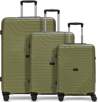 Redolz Hartschalen Koffer-Set 3-teilig | aus hochwertigem, leichtem Polypropylen Material | 4 Doppelrollen & TSA-Schloss f&uuml;r Damen & Herren (Essentials 05)