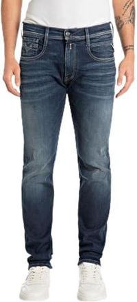 Replay Herren Jeans Anbass Slim-Fit Hyperflex mit Stretch, Bleu (Dark Blue 007-5), 36W / 32L