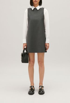 Claudie Pierlot Robe courte gris chin&eacute;