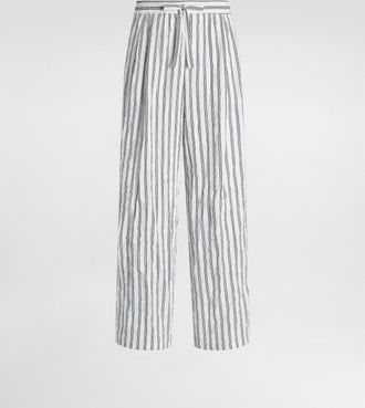 Dolce & Gabbana Crinkled Striped Poplin Vanity Trousers - Mann Hosen Und Shorts n/d 50