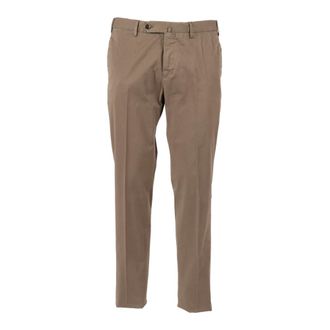 PT01 Pt01, Homme, Pantalons, Brun, Taille: L Pantalon Coupe Slim