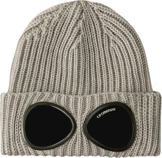 C.P. Company C.p. Company, Homme, Accessoires, Gris, Taille: ONE Size Extrafine Merino Wool Lens Beanie