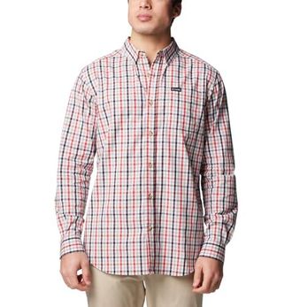 Columbia Rapid Rivers II Chemise à Manches Longues pour Homme, Vichy Rouge Sail Everyday, Taille L