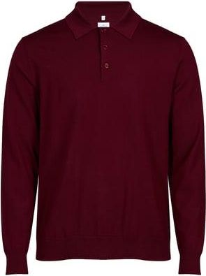 Au Printemps Paris Polo manches longues en laine m&eacute;rinos