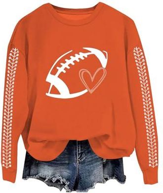 Generic Pull pour femme - Imprim&eacute; graphique britannique - Haut surdimensionn&eacute; - Col rond - Manches longues - Automne - Hiver - D&eacute;contract&eacute; - Confortable - Ten