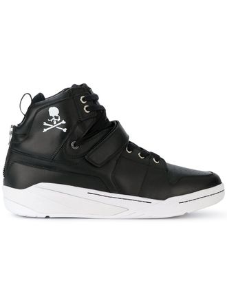 Mastermind Japan baskets montantes &agrave; imprim&eacute; t&ecirc;te de mort - Noir
