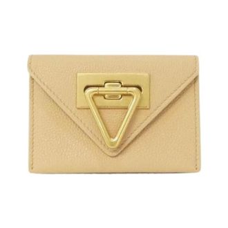 Bottega Veneta Portefeuille Vintage Pre-owned - Femme - Pre-owned - Beige - Taille: ONE Size