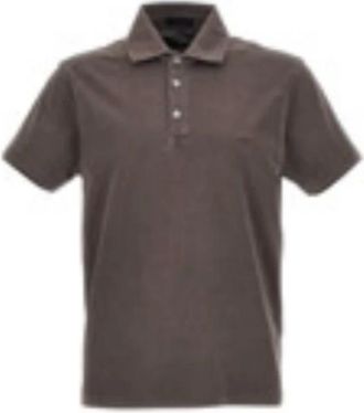 Fay Homme, Tops, Brun, Taille: L Polo &agrave; Manches Courtes