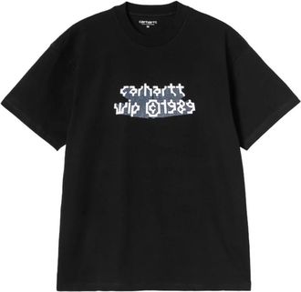 Carhartt Work in Progress Homme, Tops, Noir, Taille: M Tetra T-Shirt